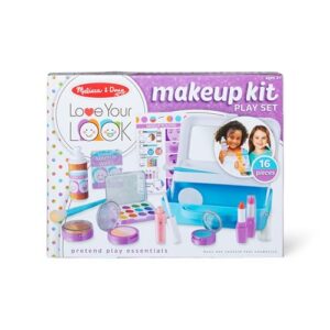 Melissa & Doug Love Your Look - Makeup Kit Play Set,16 pieces of pretend makeup