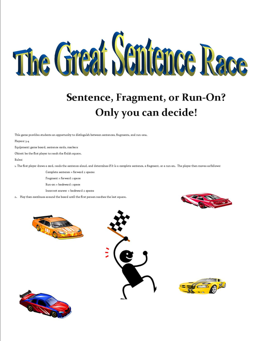 The Great Sentence Race!