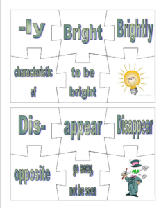 prefix and suffix puzzles level 2