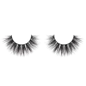 Lilly Lashes Miami Lite - Natural Looking Lashes Mink | Mink Lashes | False Eyelashes | Fluffy Lashes | Strip Lashes | Round Shaped and Fluttery | Fake Eyelashes 15mm length, Reusable Up to 15 Wears