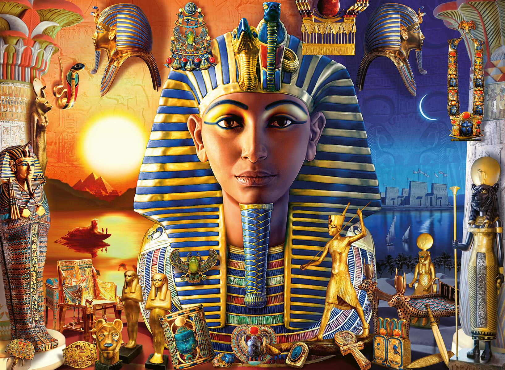 Ravensburger The Pharaoh's Legacy 300 Piece XXL Jigsaw Puzzle for Kids - 12953 - Every Piece is Unique, Pieces Fit Together Perfectly, 20 x 14 inches (50 x 36 cm) When Complete.