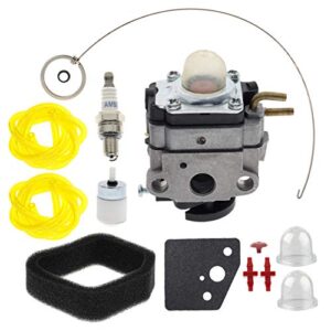 motoall 753-05908 carburetor air filter carb for craftsman 25cc handheld blower cub cadet hb425 bv428 troy-bilt tb4sc yard man ym45sc gas blower