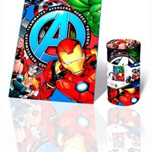 Avengers Kids Blanket,Marvel Hulk Thor Iron Man Blanket,Official Licenced