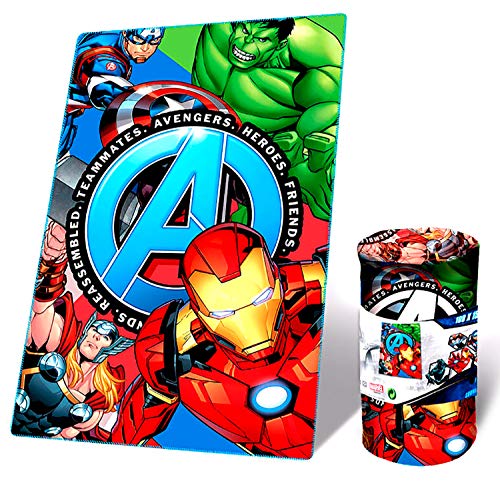 Avengers Kids Blanket,Marvel Hulk Thor Iron Man Blanket,Official Licenced