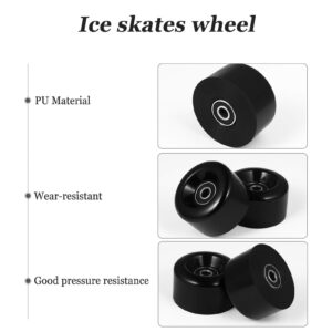 VOSAREA 4Pcs Shoe Wheel Skates Accessories Skating Wheels ice Skates Wheel Roller bladse Wheels Wheel with Bearing Skates Bearings Wheels Inline Hockey Wheels pu Double Row Skateboard