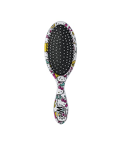 Wet Brush Original Hello Kitty Detangling Brush - Under My Umbrella - All Hair Types - Ultra-Soft IntelliFlex Bristles Glide Through Tangles with Ease, White, 1 Count