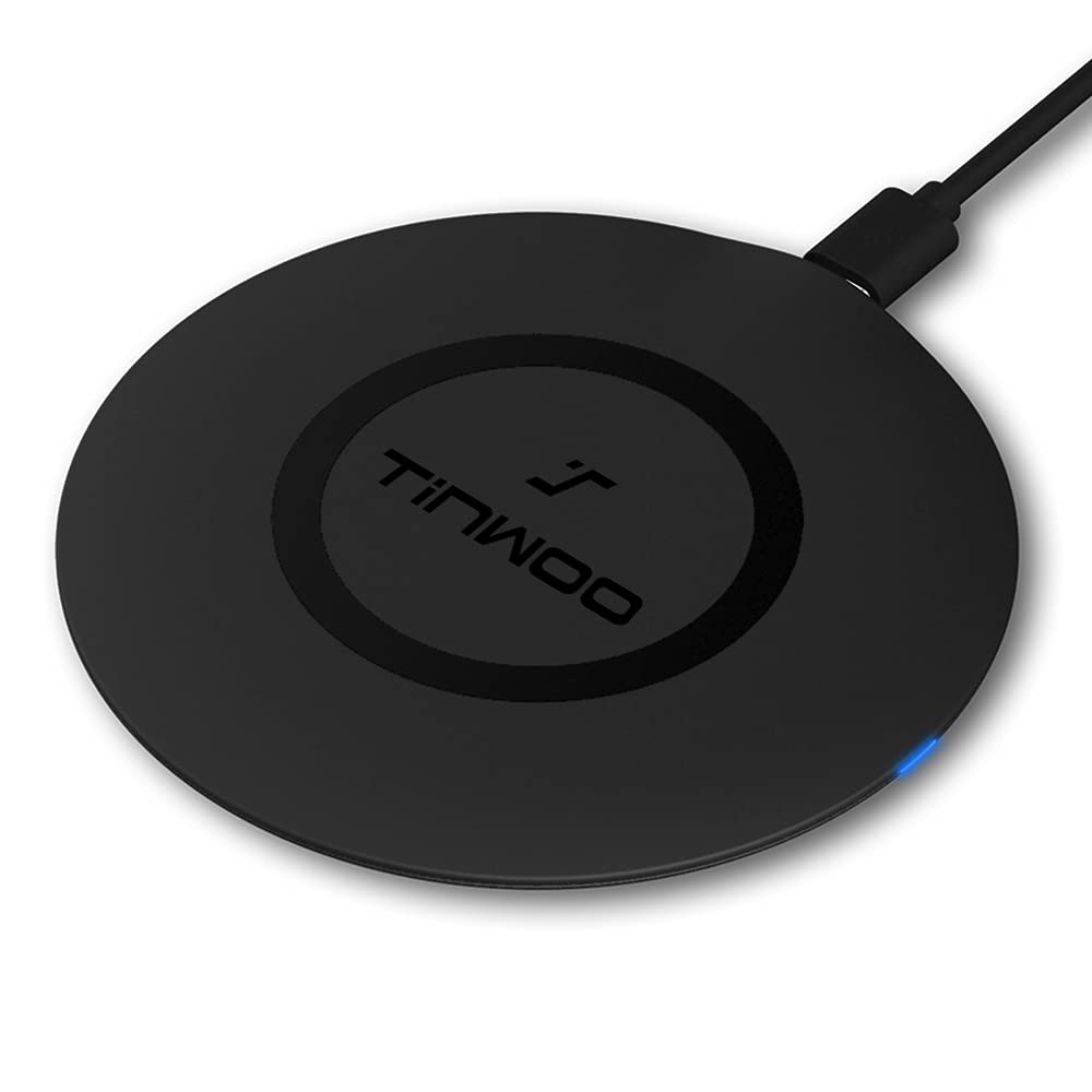 Tinwoo Wireless Charger,QI-Certified 15W Max Fast Wireless Charging Pad (NO AC Adapter)