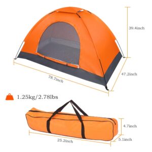 Kcelarec Single Person Pop Up Tent, Waterproof Dome Tent for Camping Outdoor Hiking