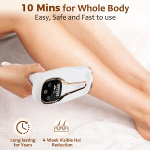 Hair Removal for Women and Man hair removal UPGRADE to 999,999 Permanent Flashes Facial body Profesional Hair Remover Device