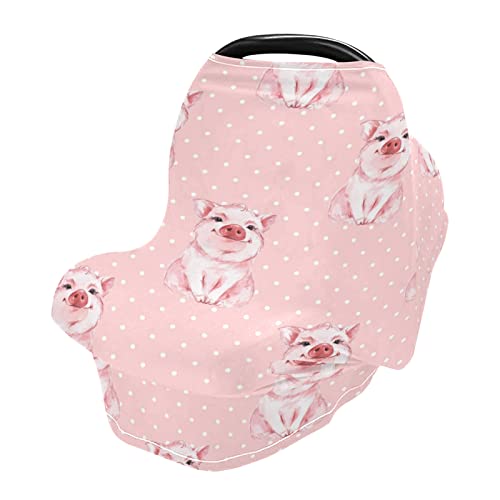 Nursing Cover Breastfeeding Scarf Cute Pig - Baby Car Seat Covers, Infant Stroller Cover, Carseat Canopy(929e)