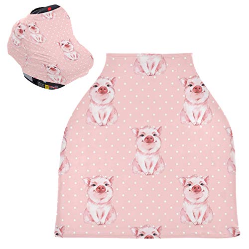 Nursing Cover Breastfeeding Scarf Cute Pig - Baby Car Seat Covers, Infant Stroller Cover, Carseat Canopy(929e)