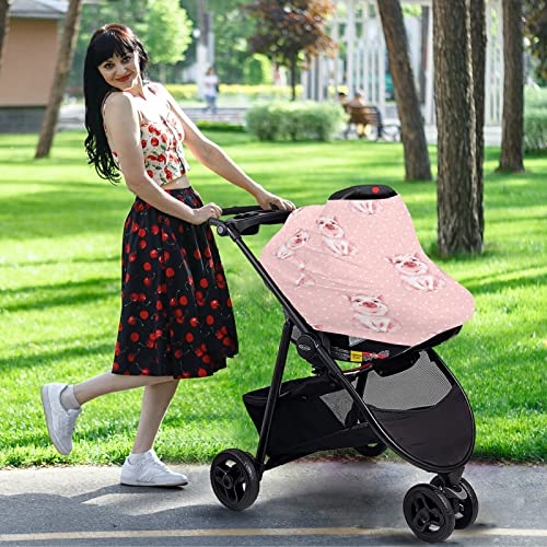 Nursing Cover Breastfeeding Scarf Cute Pig - Baby Car Seat Covers, Infant Stroller Cover, Carseat Canopy(929e)