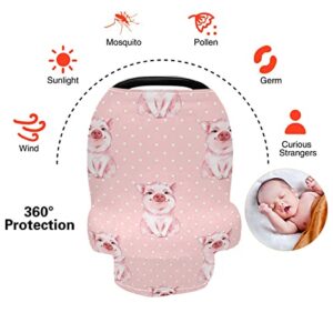 Nursing Cover Breastfeeding Scarf Cute Pig - Baby Car Seat Covers, Infant Stroller Cover, Carseat Canopy(929e)