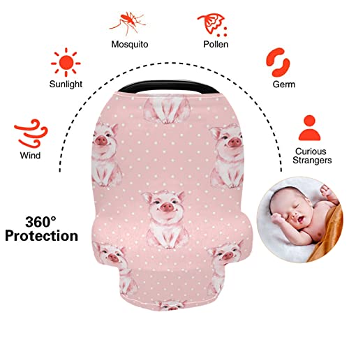 Nursing Cover Breastfeeding Scarf Cute Pig - Baby Car Seat Covers, Infant Stroller Cover, Carseat Canopy(929e)