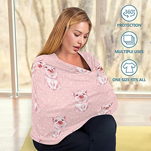 Nursing Cover Breastfeeding Scarf Cute Pig - Baby Car Seat Covers, Infant Stroller Cover, Carseat Canopy(929e)