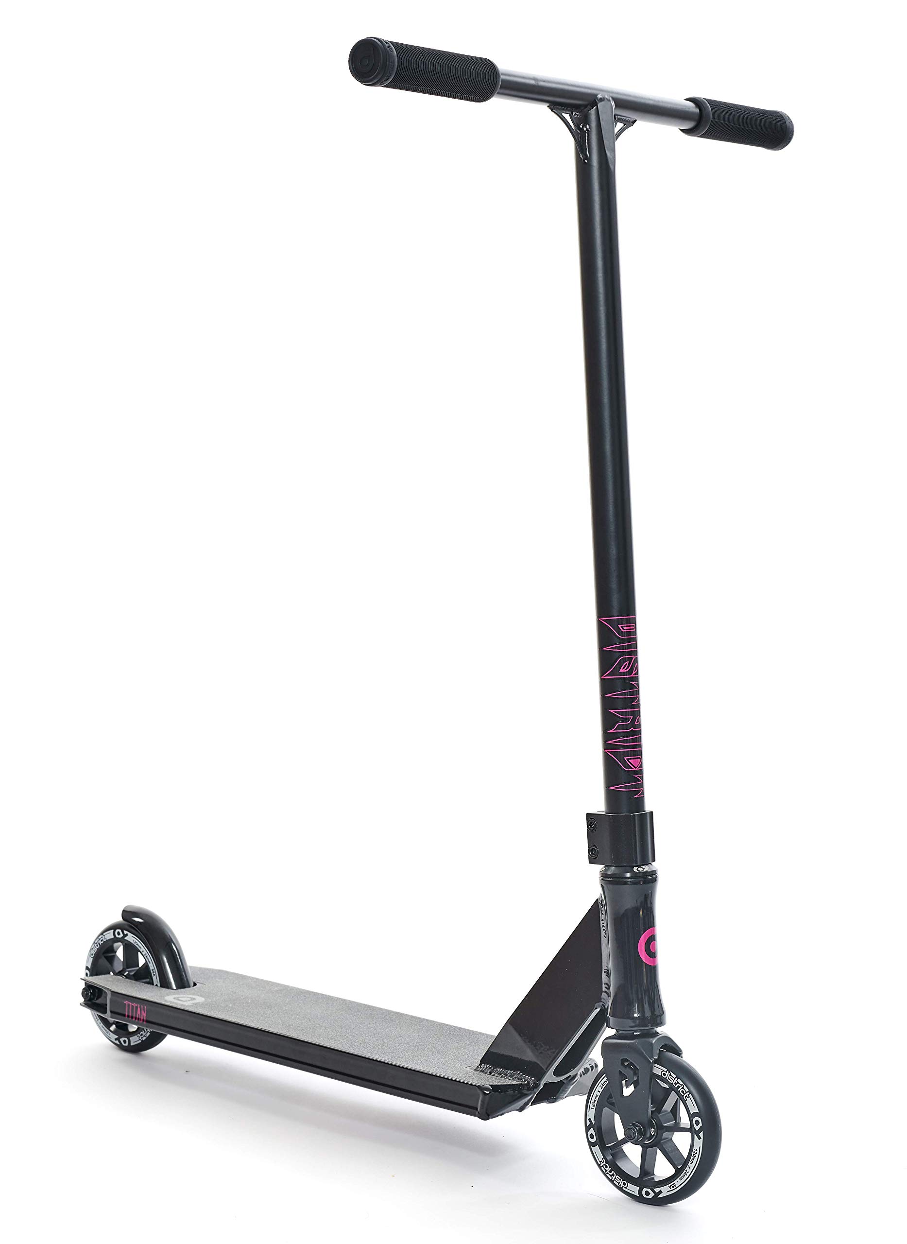 District Pro Scooters Titan Complete Stunt Street Scooter - Intermediate and Beginner Freestyle Scooter for Kids, Teens, and Adults of Any Age