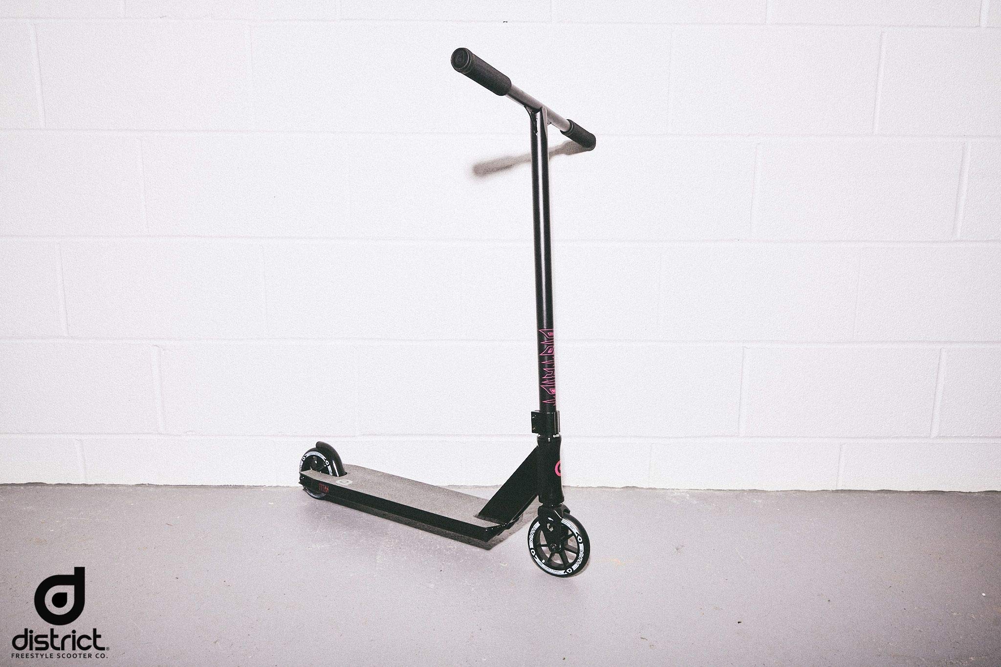 District Pro Scooters Titan Complete Stunt Street Scooter - Intermediate and Beginner Freestyle Scooter for Kids, Teens, and Adults of Any Age