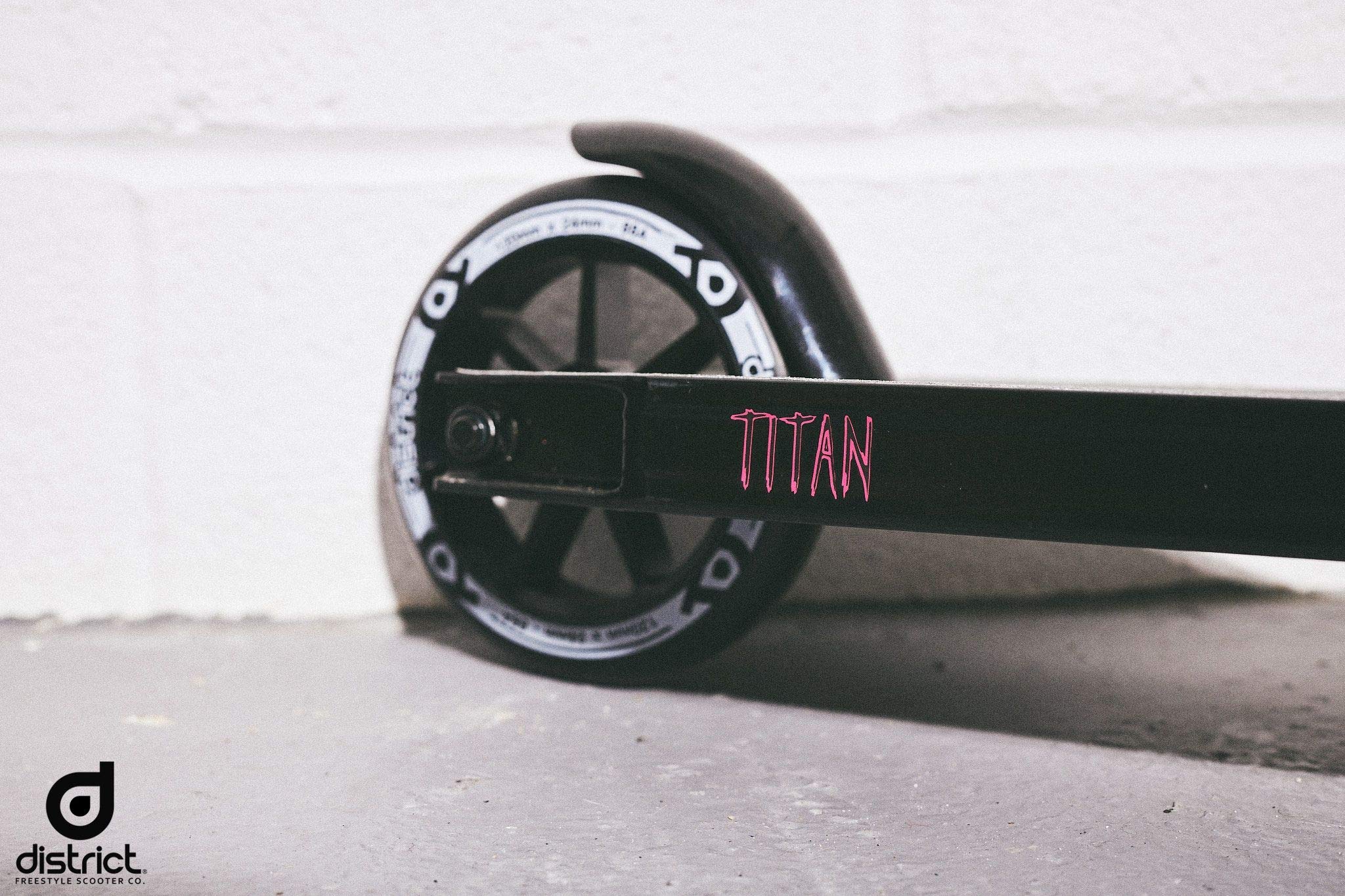 District Pro Scooters Titan Complete Stunt Street Scooter - Intermediate and Beginner Freestyle Scooter for Kids, Teens, and Adults of Any Age