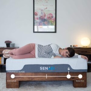 Sensei Classic Orthopaedic Memory Foam Mattress in a Box l Manufactured with CertiPUR-US l Certified Foams with Removable and Washable Cover l Semi Firm (Queen)