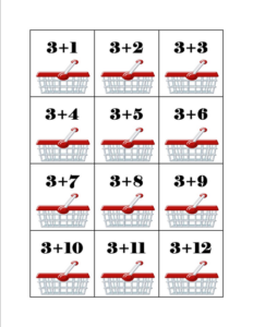 picking apples addition and subtraction practice