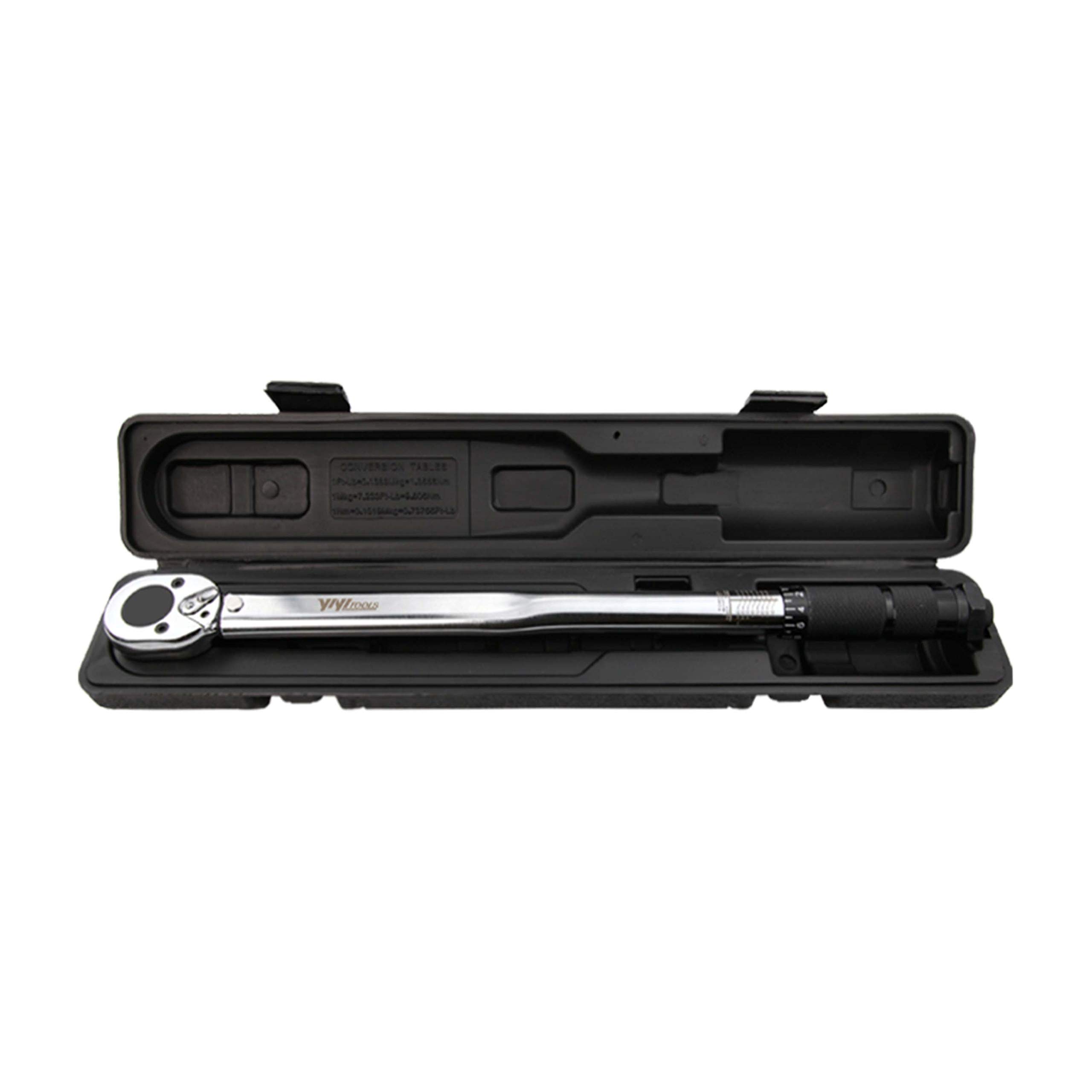 YIYITOOLS 1/2" Drive Click Torque Wrench (10-150ft.-lb/28-210Nm range) (RM-1-001)