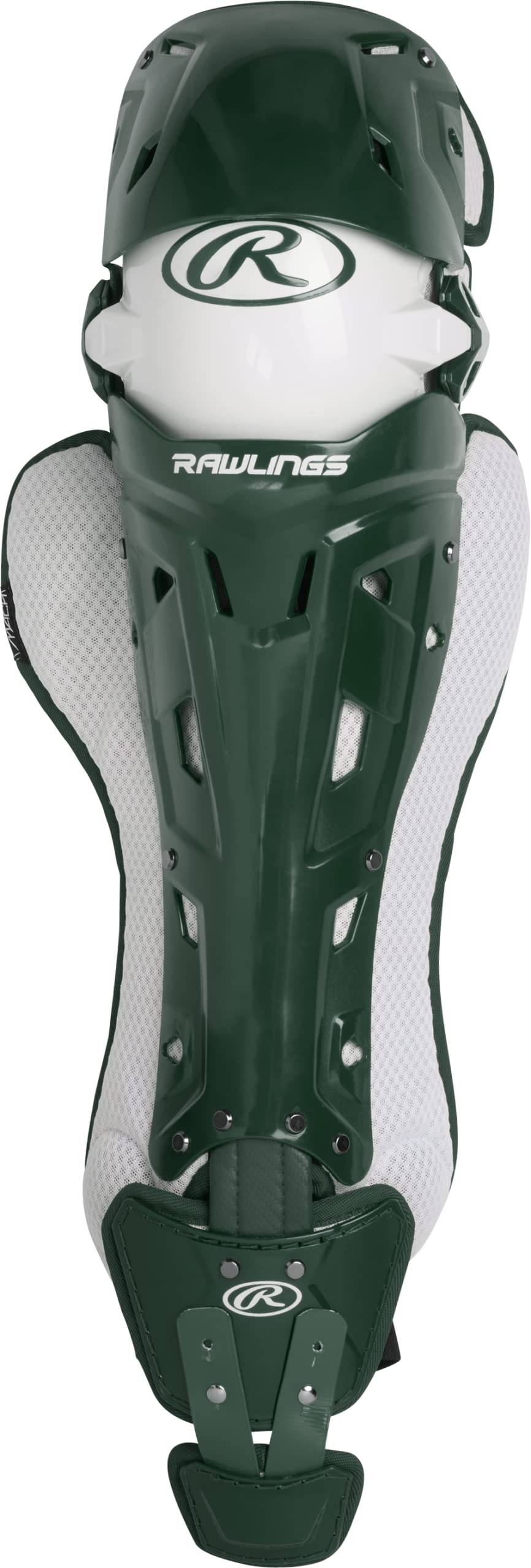 Rawlings | MACH Catcher's Leg Guards | Baseball | Adult | Black/Black