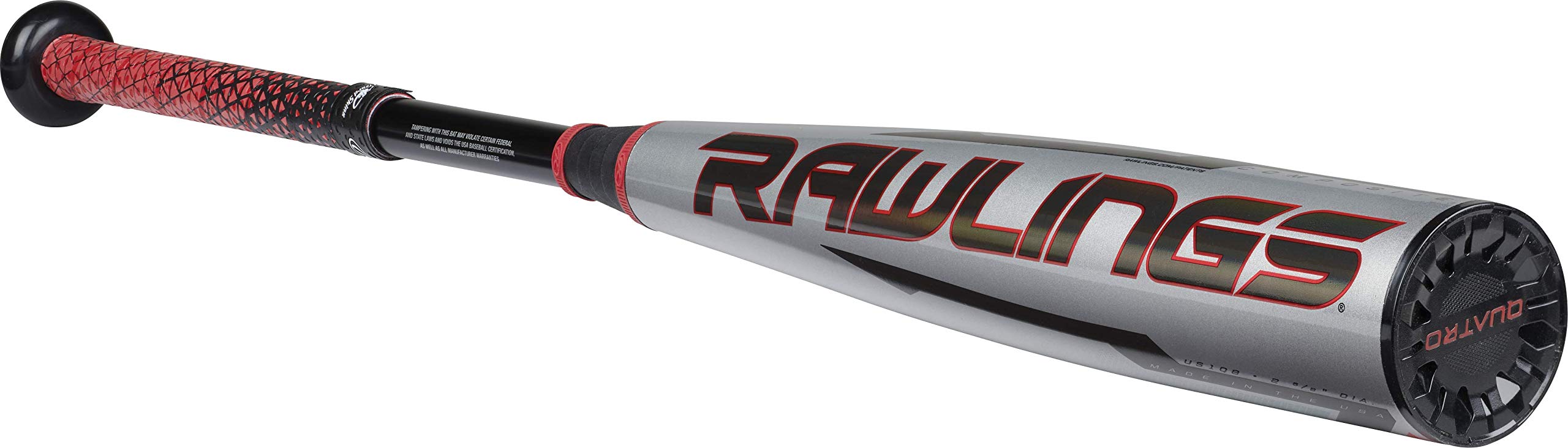 Rawlings 2021 Quatro Pro USA Baseball Bat Series, 29 inch (-8)