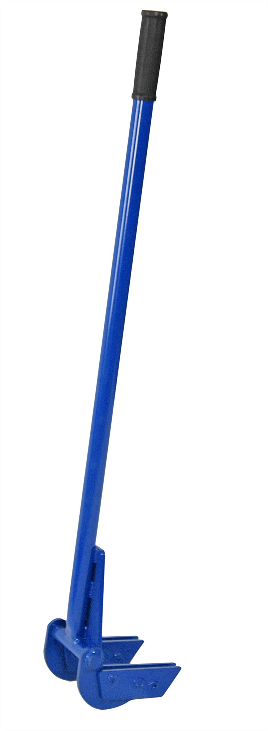 HOME-X Heavy-Duty Pallet Buster with Rotating Head, 45-Inch Powder-Coated Steel with Rubber Handle, No Assembly Required, 45" L x 6" W x 1 ¼ " H, Blue