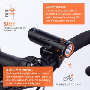 Light & Motion Vis 500, Light up The Road or Trail with a Bright 500 lumens, or Switch to SafePulse for Maximum Daytime Safety. A Strong Performer with Great Value, Light Weight, and Reliability