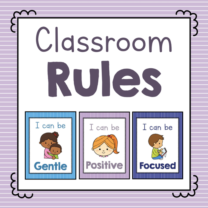 Classroom Rules Poster Set