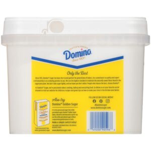 Domino Premium Pure Cane Granulated Sugar, 3.5 LB Easy Baking Tub (Pack of 2)