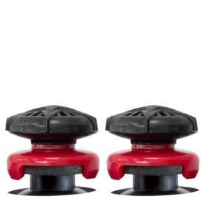 KontrolFreek Call of Duty: Black Ops Cold War Performance Thumbsticks for PlayStation 4 (PS4) and PlayStation 5 (PS5) | 2 High-Rise, Convex | Black/Red