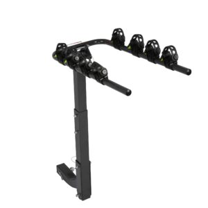 4 bike rack bicycle carrier racks hitch mount 2" hitch mount, foldable rack w/ 2 inch receiver, fit trucks, cars, suvs & minivans