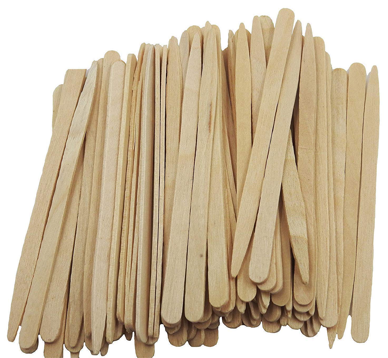 Spa Stix 400 Count Small Wax Wooden Spatulas Applicator Sticks for Hair Eyebrow Removal.