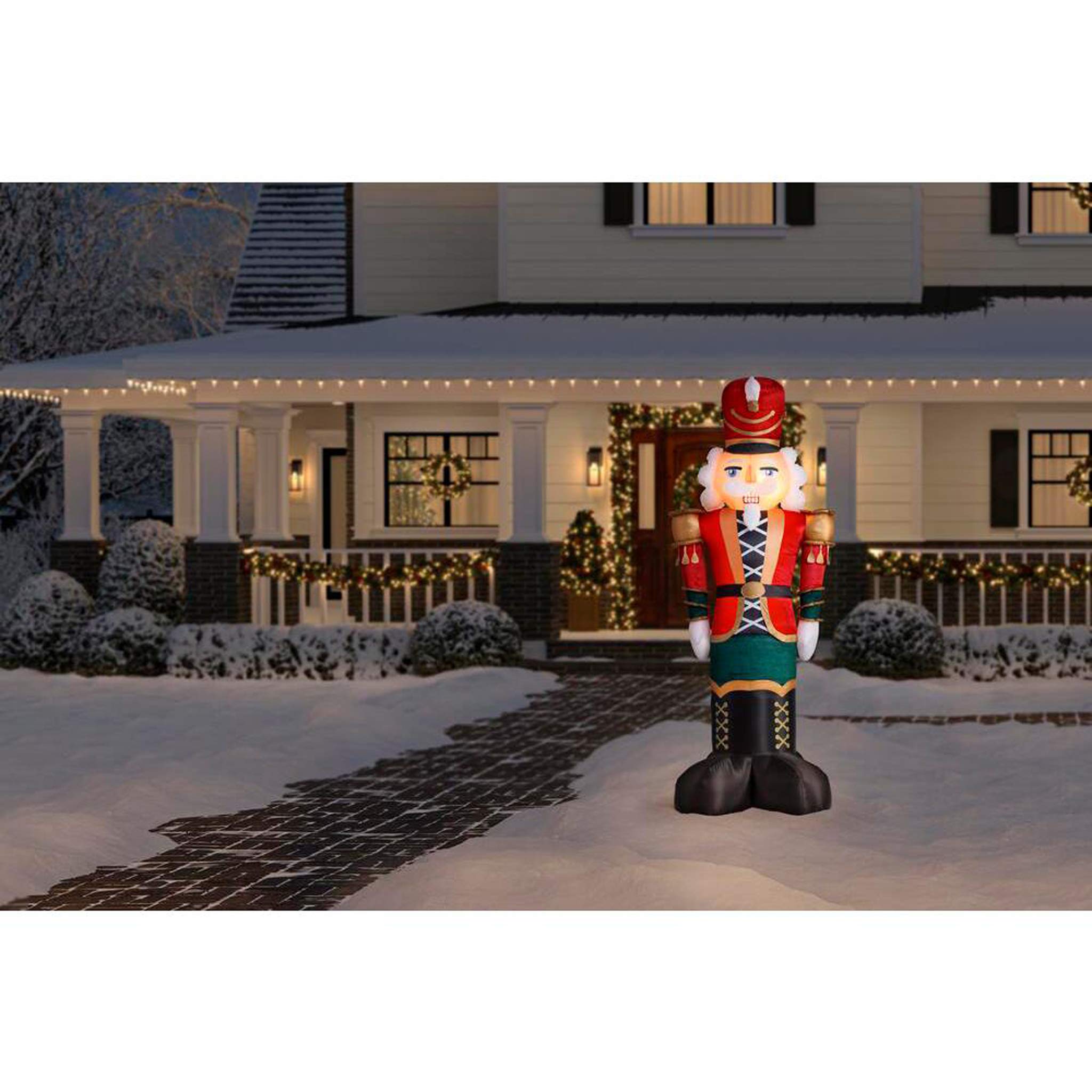 Home Accents Holiday 8 ft. Giant-Sized Nutcracker Christmas Inflatable