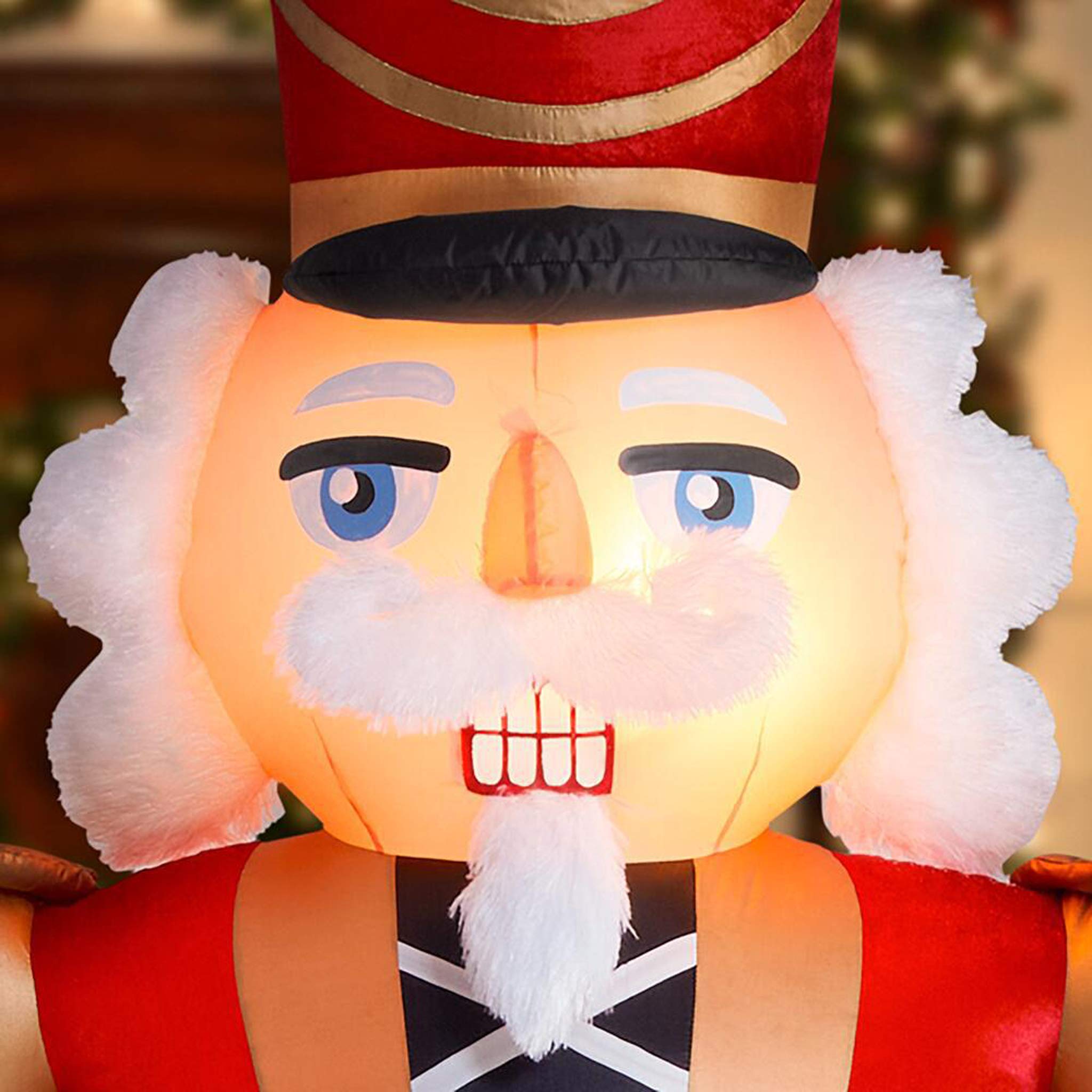 Home Accents Holiday 8 ft. Giant-Sized Nutcracker Christmas Inflatable