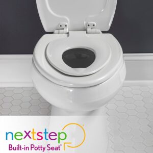 NextStep2 Elongated Potty Training Toilet Seat with Soft Close & P is for Potty! Sesame Street Lift-the-Flap Book