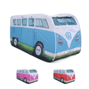 board masters volkswagen pop up kids play tent – outdoor indoor instant beach sun shelter tent for kids baby toddler – vw camper van bus - multiple colours