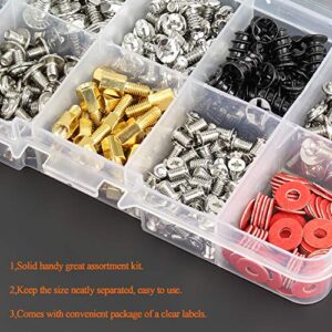 HELIFOUNER 420 Pieces Computer Standoffs Screws Assortment Kit for 2.5" SSD, Hard Drive, Computer Case, Motherboard, Fan Power Graphics