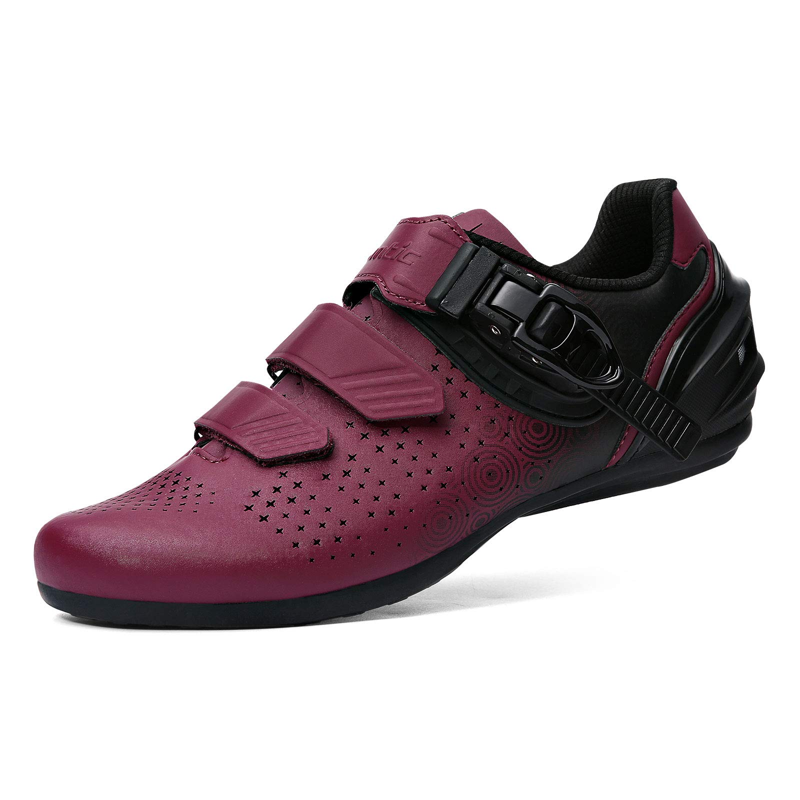 Santic Womens Cycling Shoes Road Bike Shoes Indoor Cycling Shoes Road Cycling Shoes Wine Red