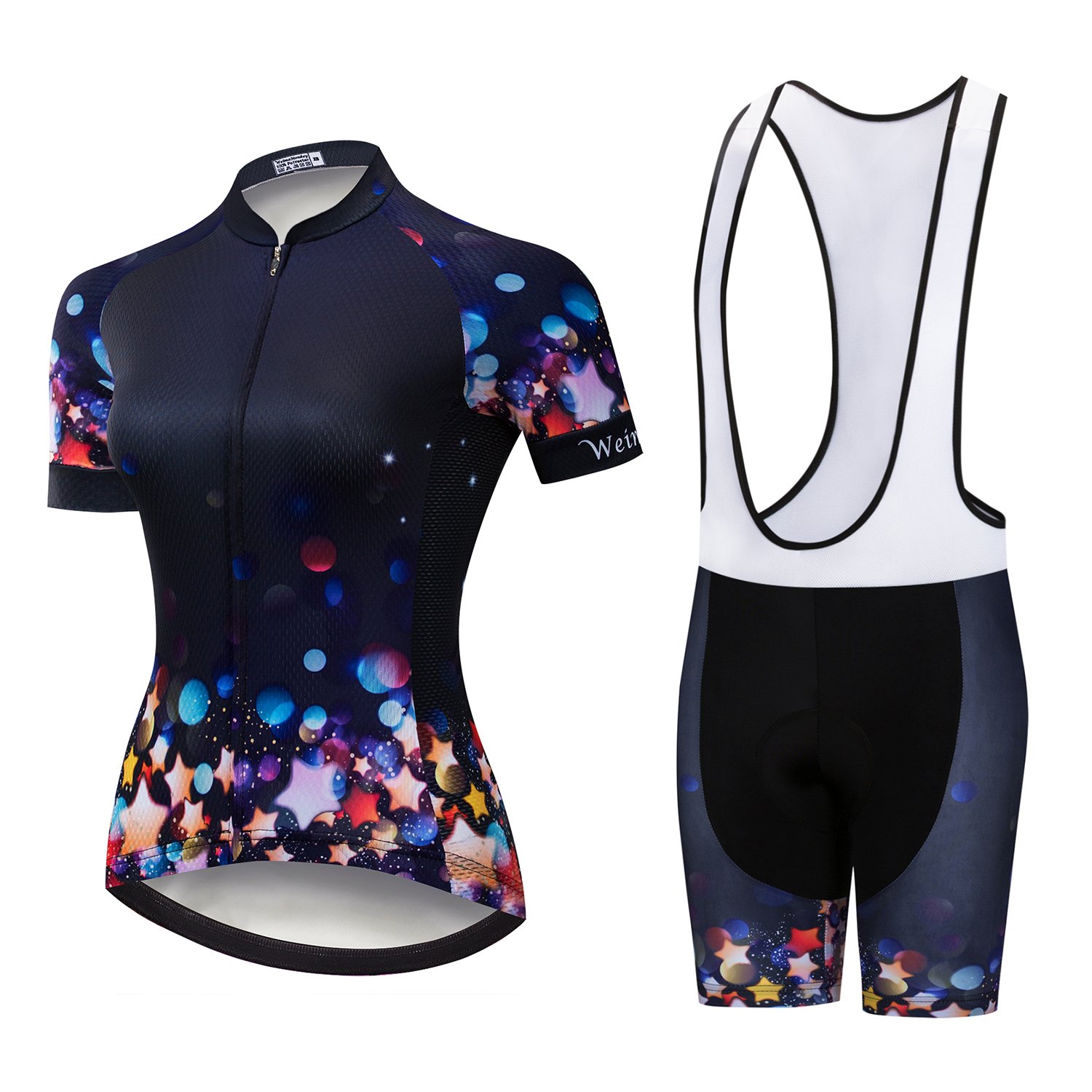 PSPORT Cycling Jersey Sets Women Summer Short Sleeve Biking Shirt Tops Bib Shorts Cycling Clothing Apparel