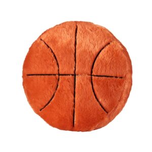 xizhi 18'basketball plush pillow fluffy durable stuffed football throw pillow ball sports,ball pillow soft durable sports toy sofa room decoration soft sports toy gift (orange)