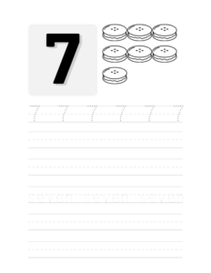 handwriting practice number tracing worksheets for preschool, kindergarten and up