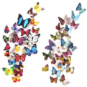 heansun 123 pcs butterfly wall stickers, butterflies decor for home nursery room decor