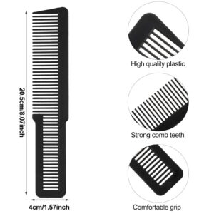 6 Pieces Hair Cutting Comb Professional Styling Comb Barber Styling Hair Comb Clipper Cutting Comb for Stylists and Barbers (Black)