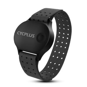 cycplus heart rate monitor armband waterproof heart rate sensor for men and women, bluetooth/ant+