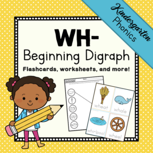 wh beginning digraph kindergarten phonics