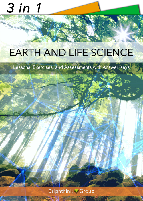 Earth and Life Science | Printable Lessons, Exercises, and Assessments with Answer Keys | 207 Sets, 461 pages | Grade 6-12