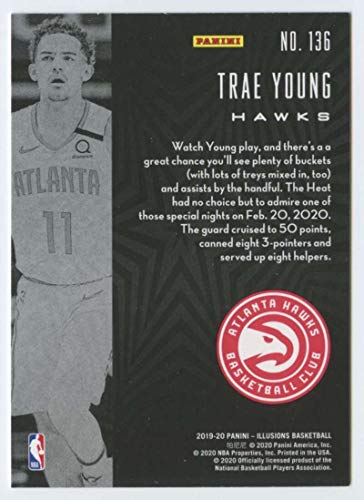 2019-20 Panini Illusions #136 Trae Young Atlanta Hawks NBA Basketball Trading Card