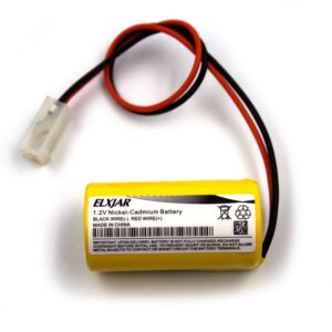 elxjar (5-Pack) 1.2V 1200mAh ELB-1P201N1 Ni-CD Battery Pack Replacement for Exit Sign Emergency Light Lithonia ELB0300 ELB-0300 ELB1P201N1 OSI OSA045 OSA-045 NIC0027 Bel-128 Bel128